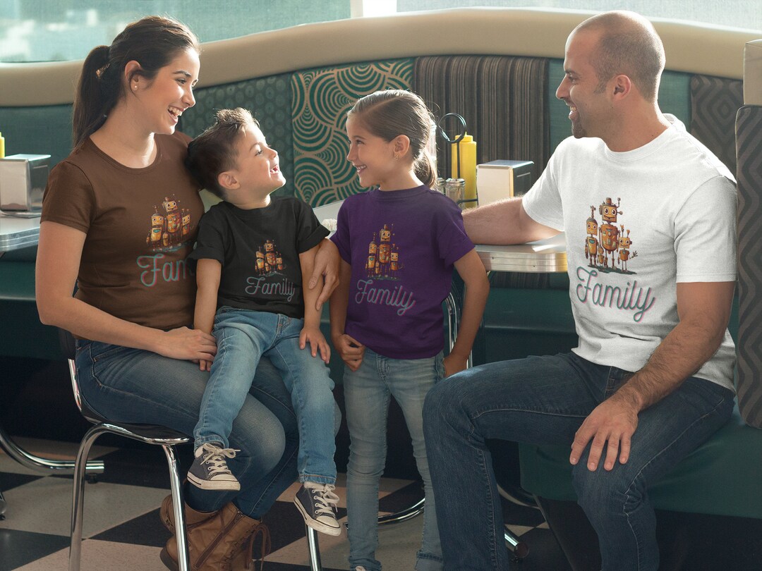 AIO Robotics Family Shirt, Robot Community Tshirt, AI Nerdy Robot T ...