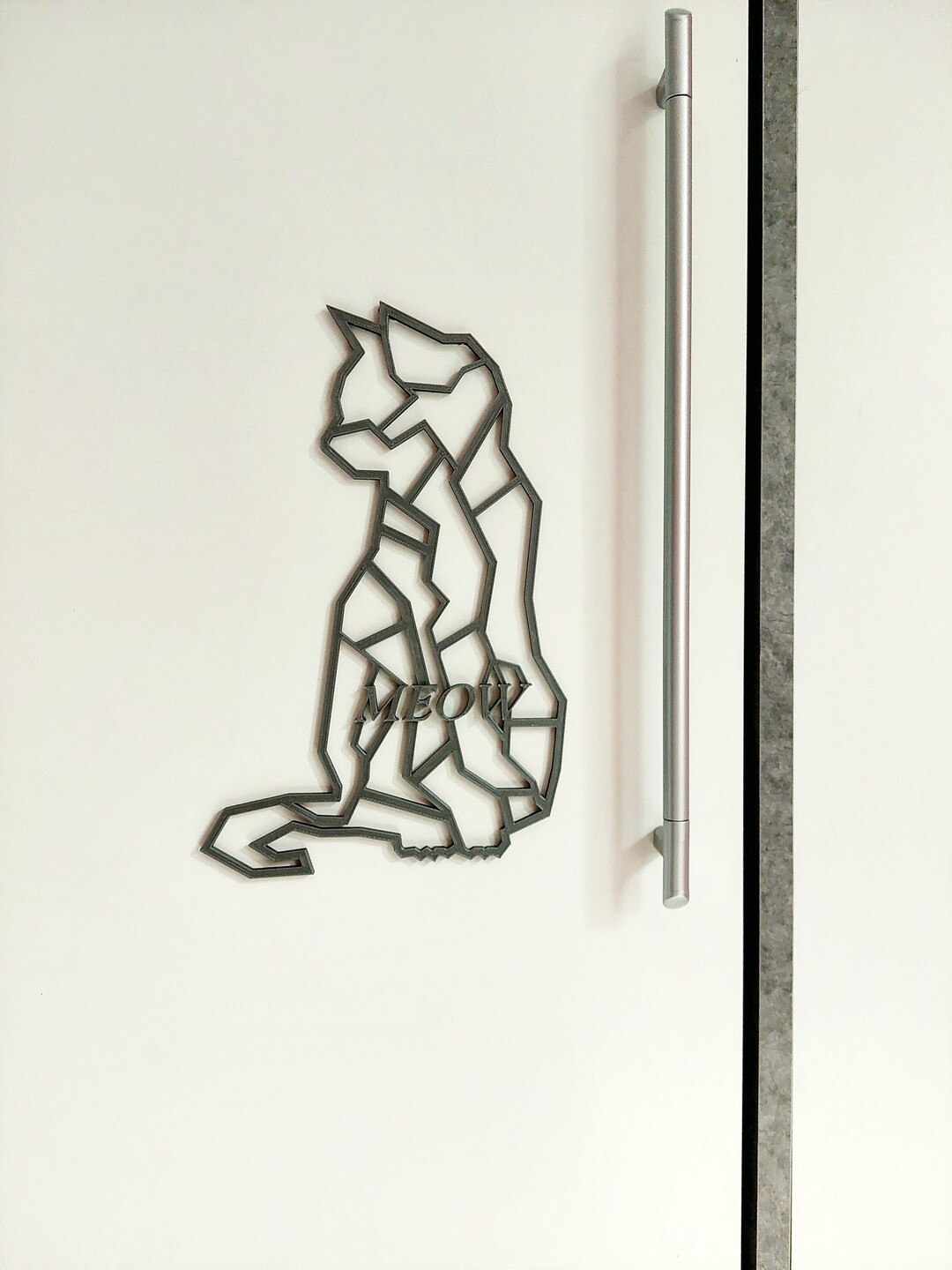 Cute Minimalist Art Cat Wall Decor for Indoors or Outdoors - Etsy