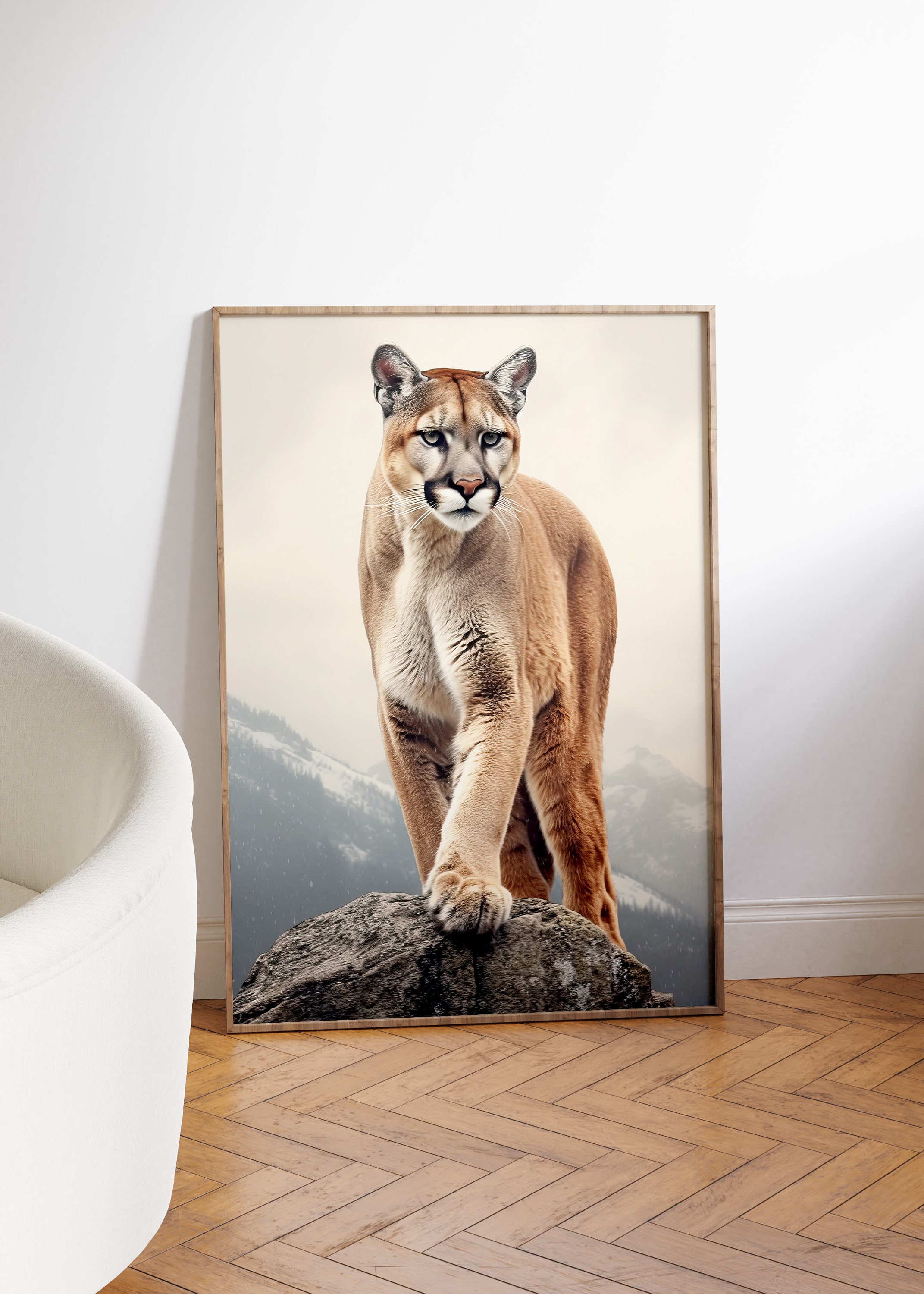 Poster Puma Wildlife Wall Art Mountain Lion Decor Wildlife Photography ...