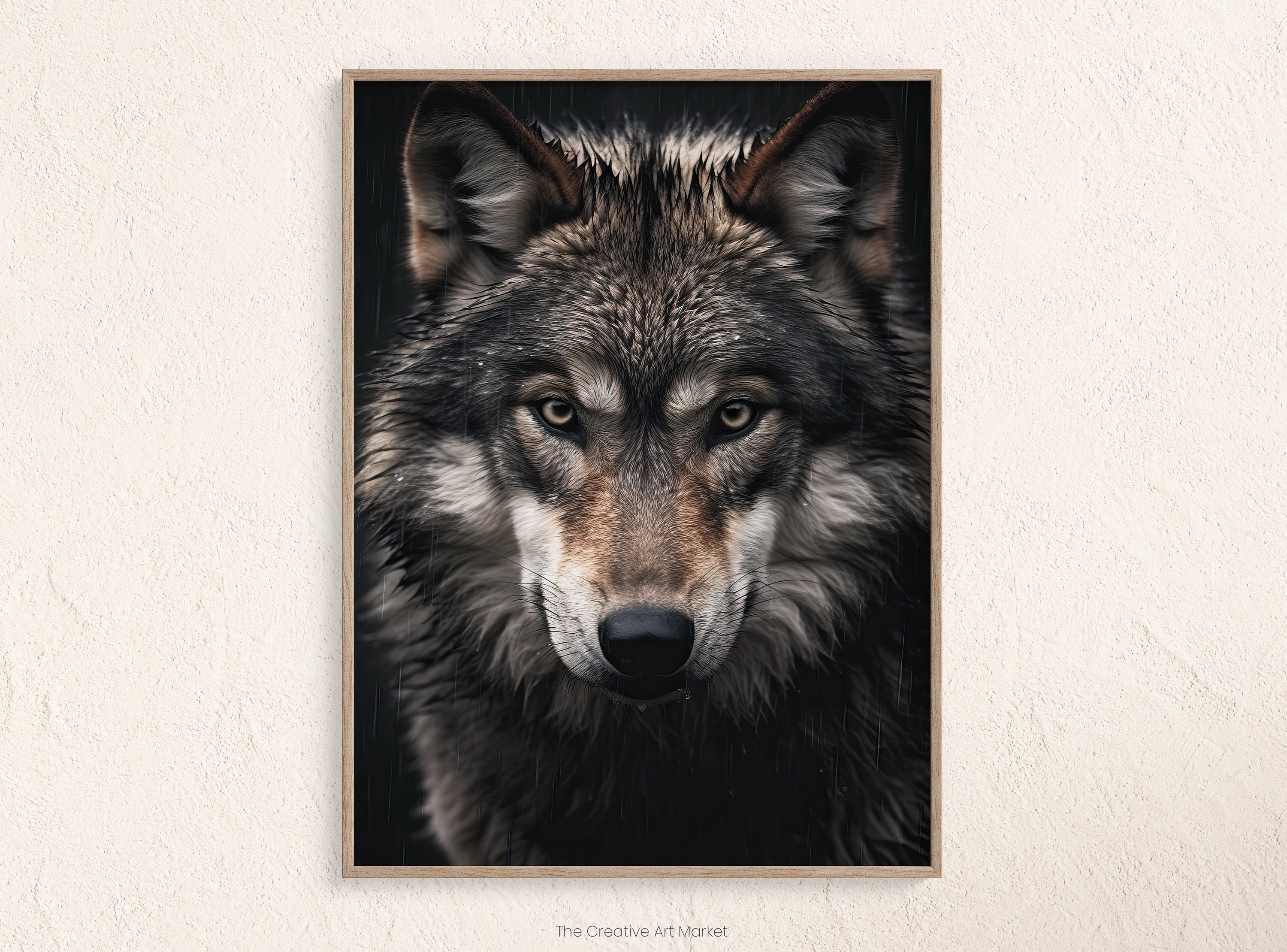 Wolf Poster Wildlife Wall Art Wolf Wall Decor Wildlife - Etsy