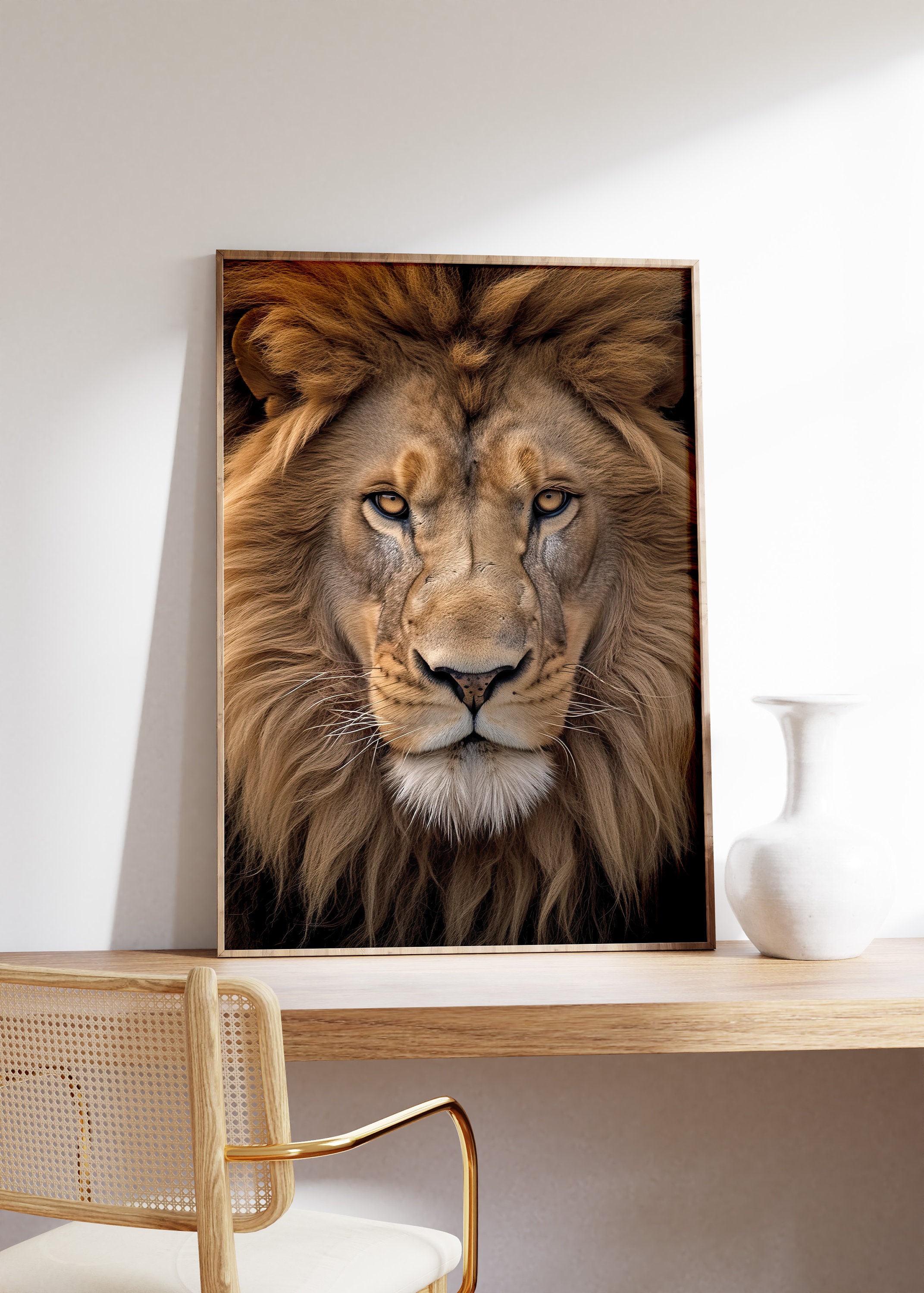 Lion Poster Wildlife Wall Art Lion Wall Decor Wildlife Photography ...