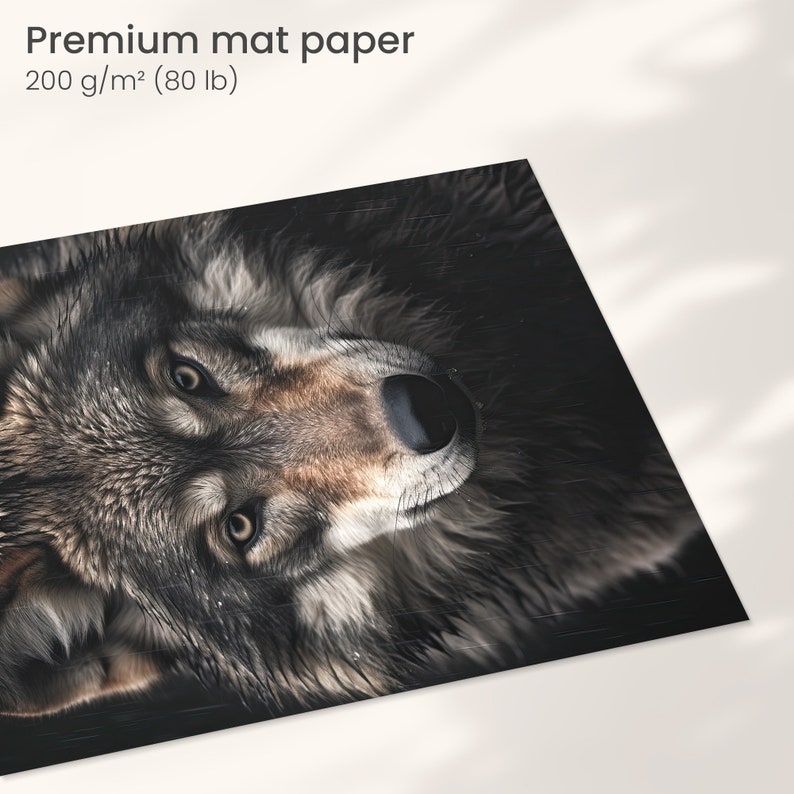 Wolf Poster Wildlife Wall Art Wolf Wall Decor Wildlife - Etsy