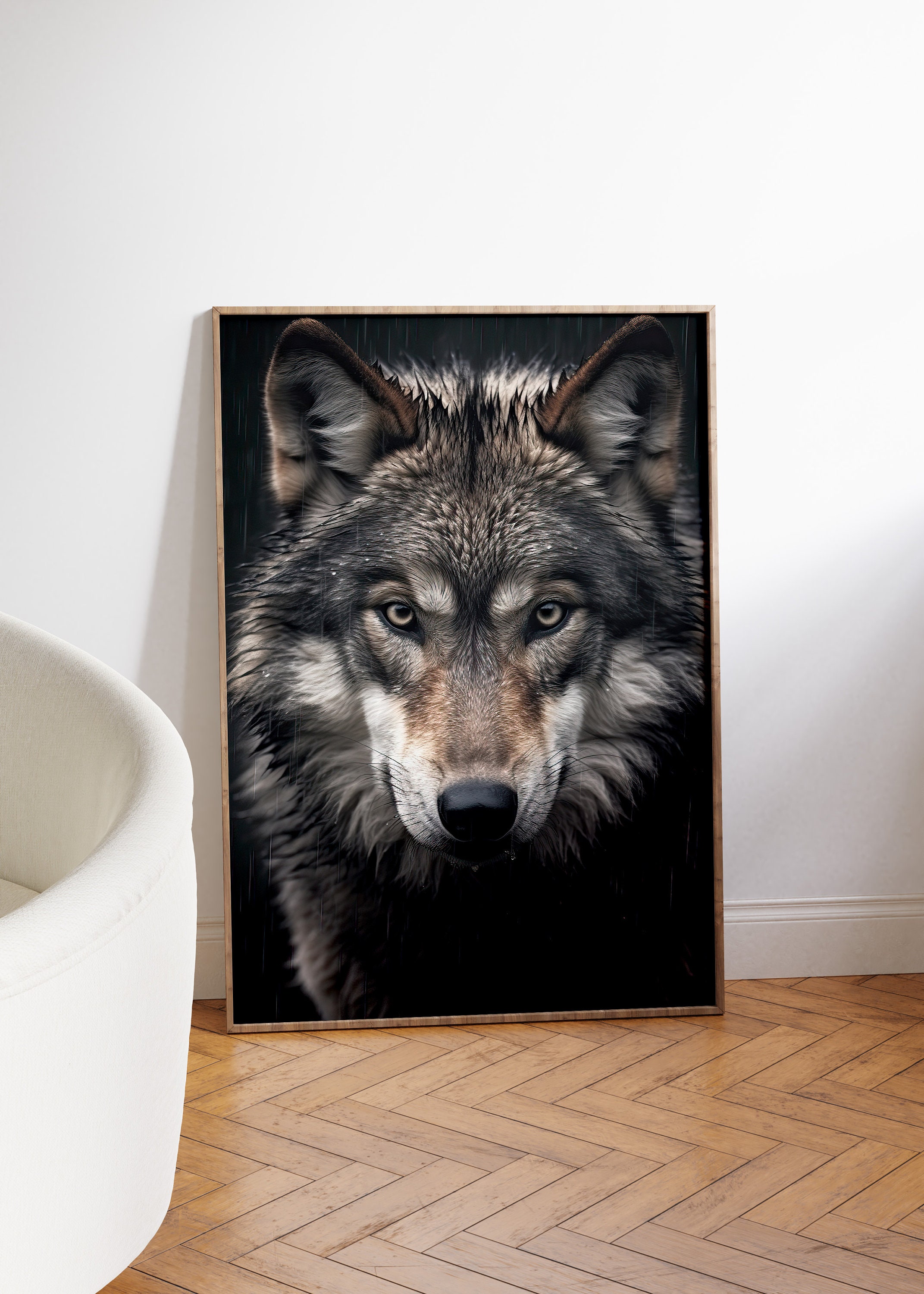 Wolf Poster Wildlife Wall Art Wolf Wall Decor Wildlife - Etsy