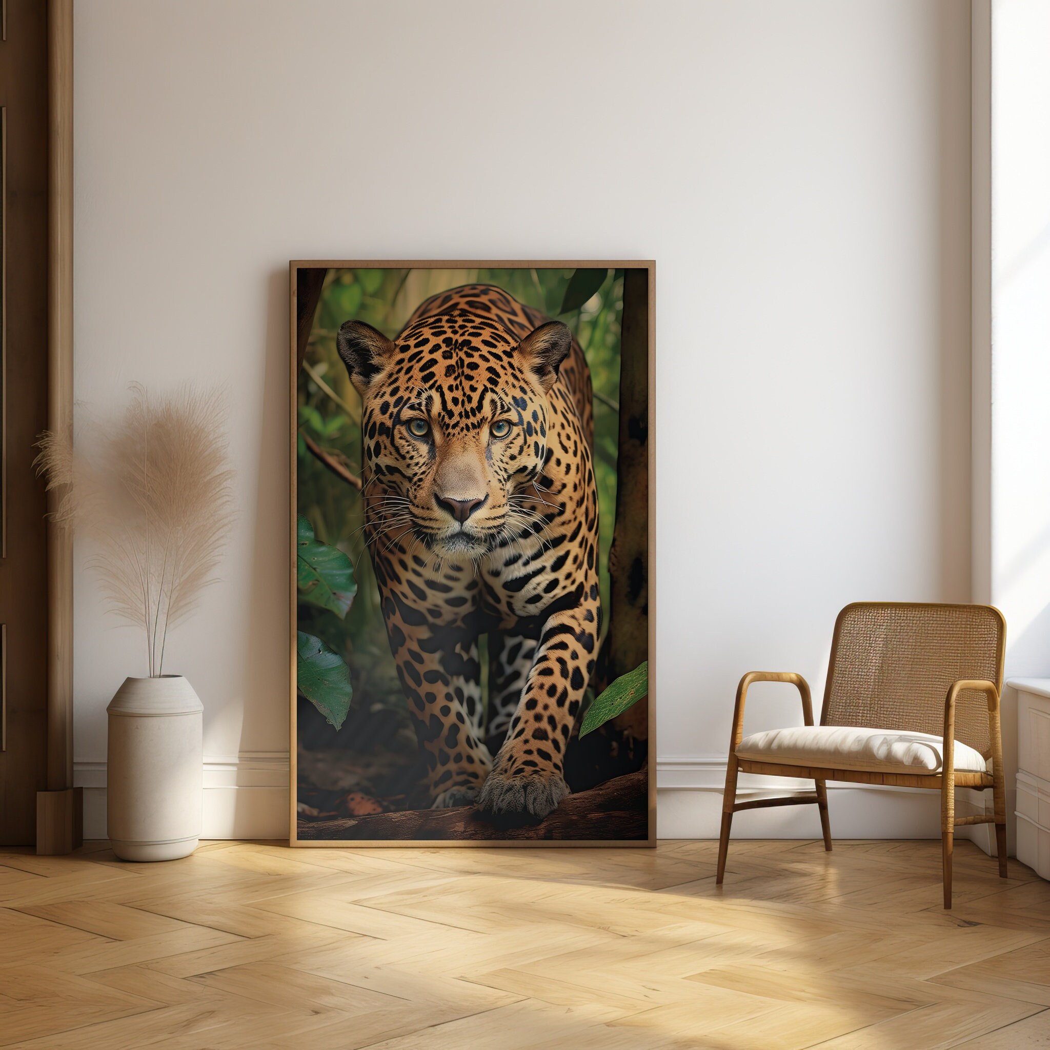 Jaguar Poster Jungle Jaguar Photography Wall Art Big Cats Wall Décor ...