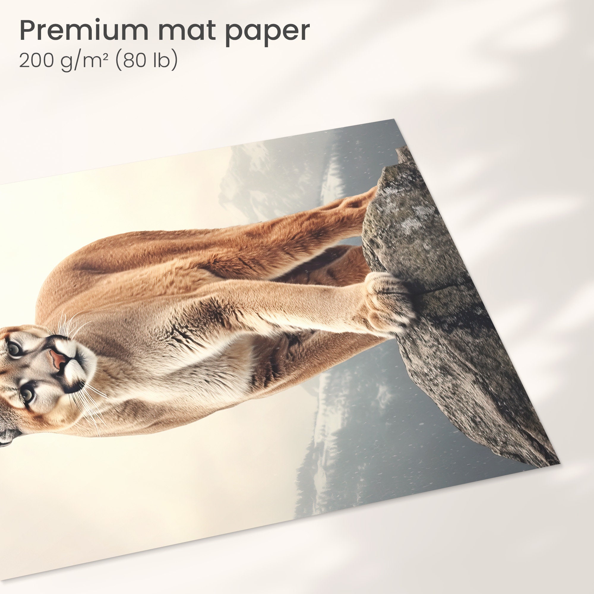 Poster Puma Wildlife Wall Art Mountain Lion Decor Wildlife Photography ...