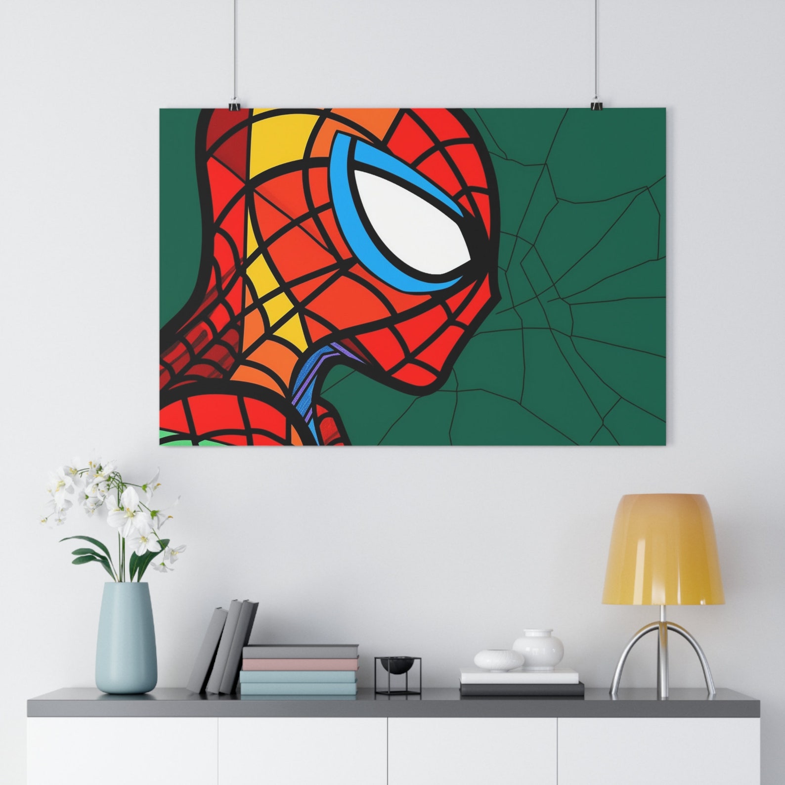 Picasso Style Spider-man Poster | Abstract Superhero Wall Art | Unique ...