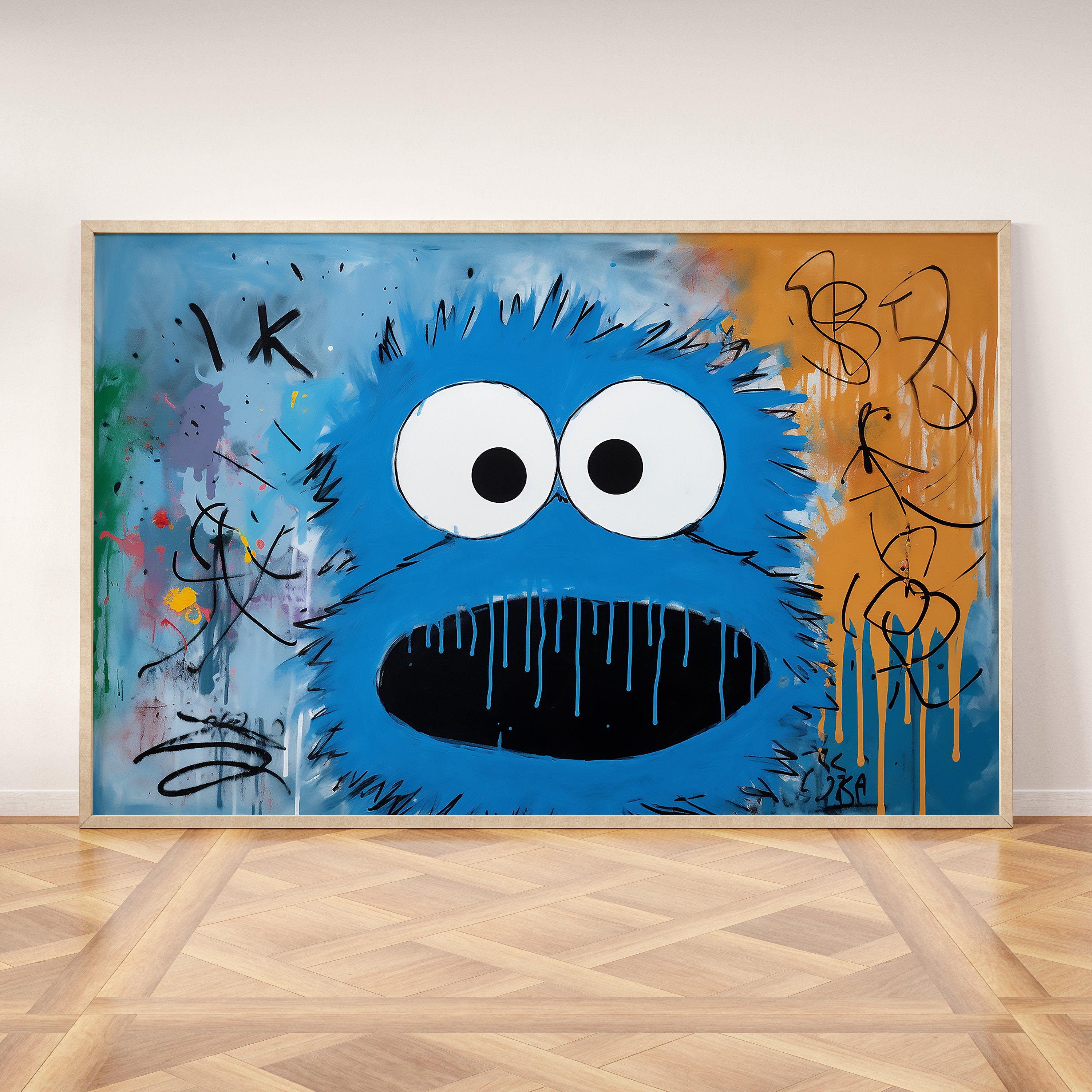 Cookie Monster Face Paint