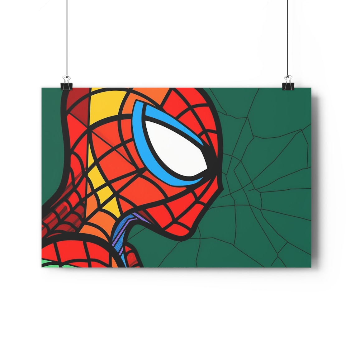 Picasso Style Spider-man Poster | Abstract Superhero Wall Art | Unique ...
