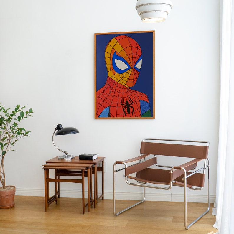 Picasso Style Spider-man Poster | Abstract Superhero Wall Art | Unique ...