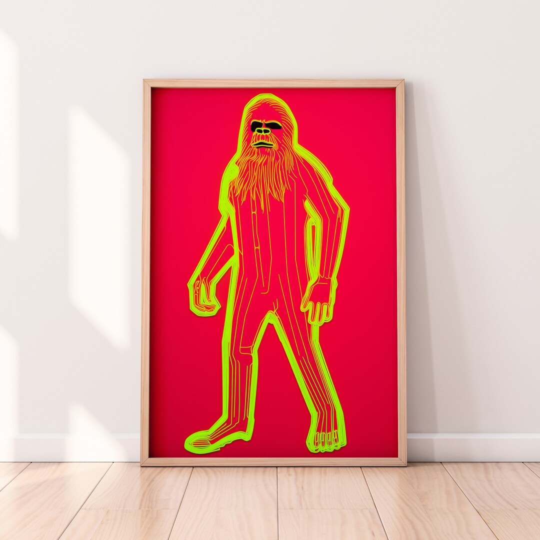 Chewbacca Original Art Star Wars Poster Home Decor Star Wars Gift Art ...