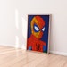 Picasso Style Spider-man Poster | Abstract Superhero Wall Art | Unique ...