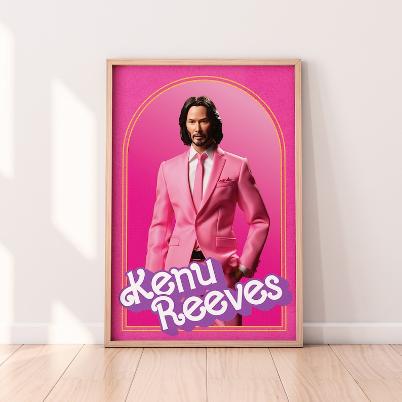 Kenu Reeves | Keanu Reeves Barbie Poster - Etsy