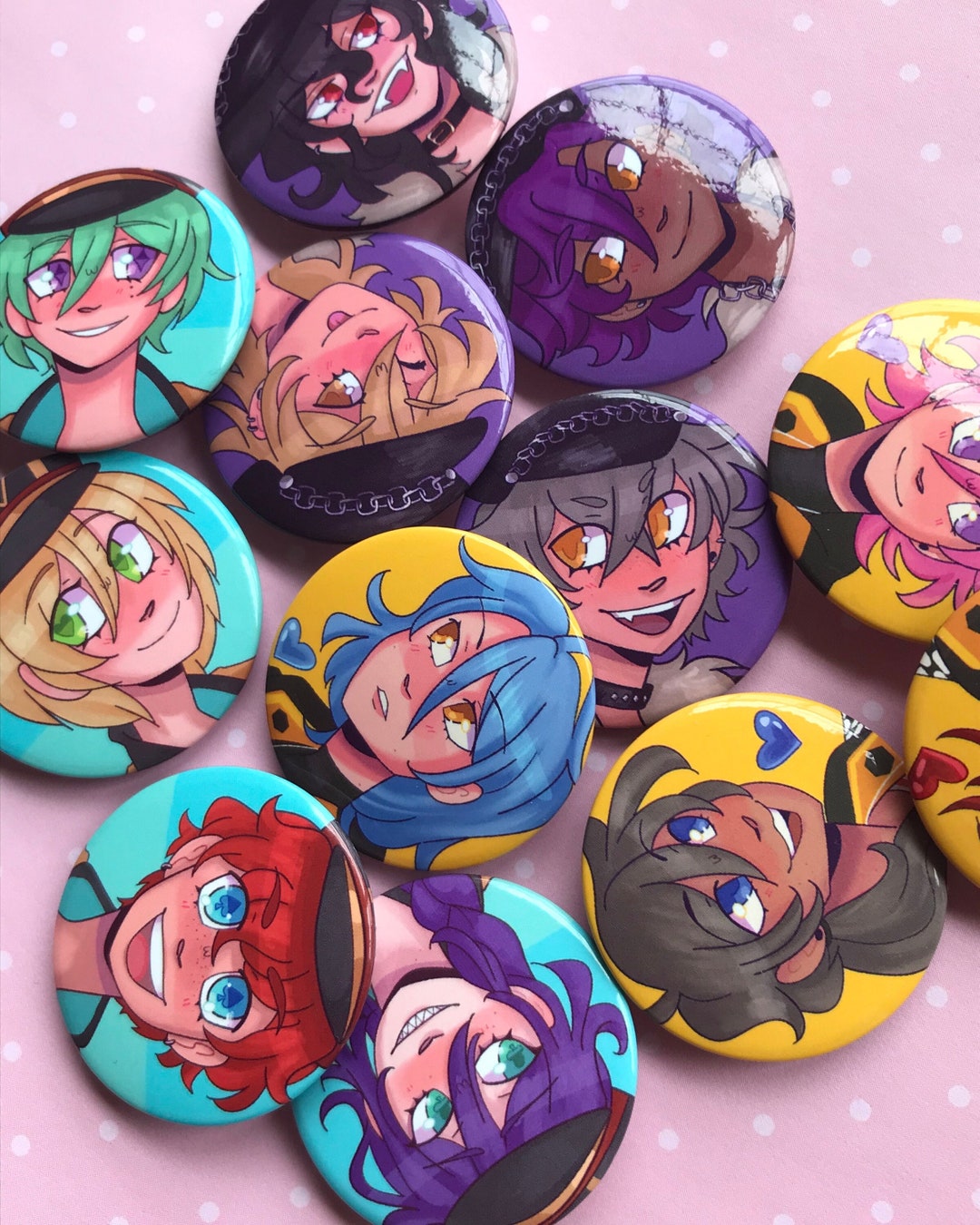 Ensemble Stars Enstars Button Pins - Undead, Alkaloid, Crazy B - Etsy