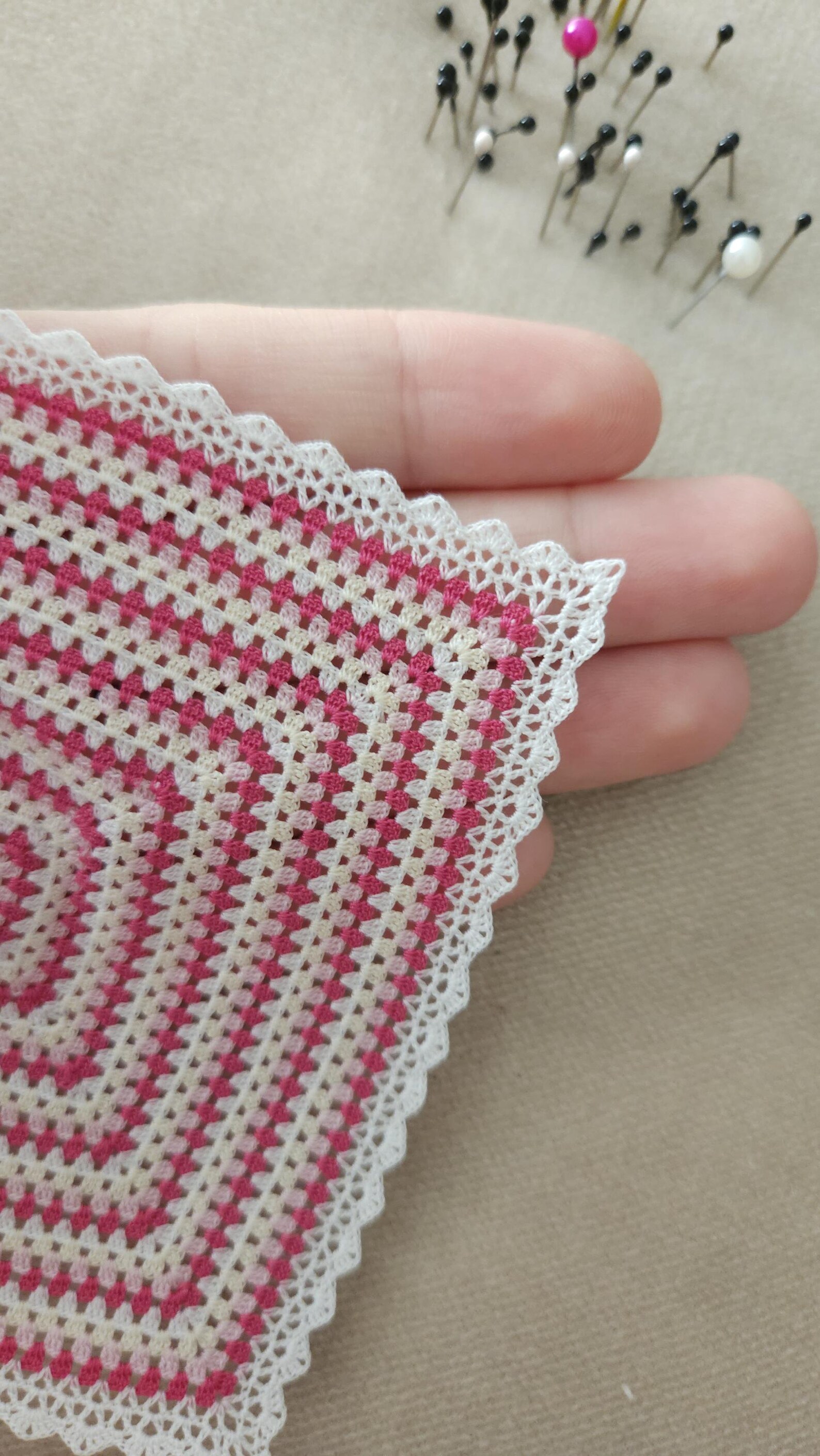 Micro Crochet Blanket , Doll House Decor Accessories , Miniature ...