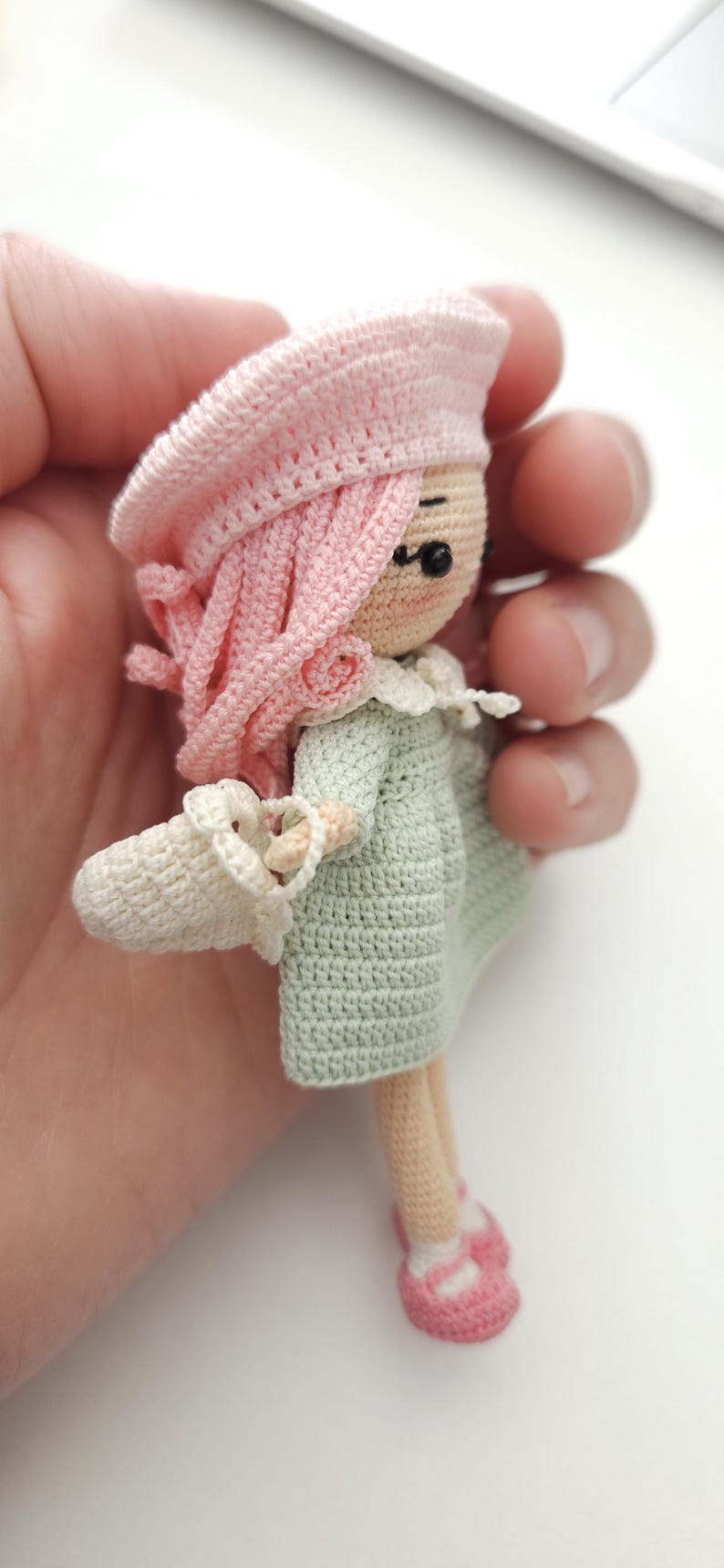 Miniature Amigurumi Doll Pattern: Adeline, 9cm (digital Pattern) - Etsy