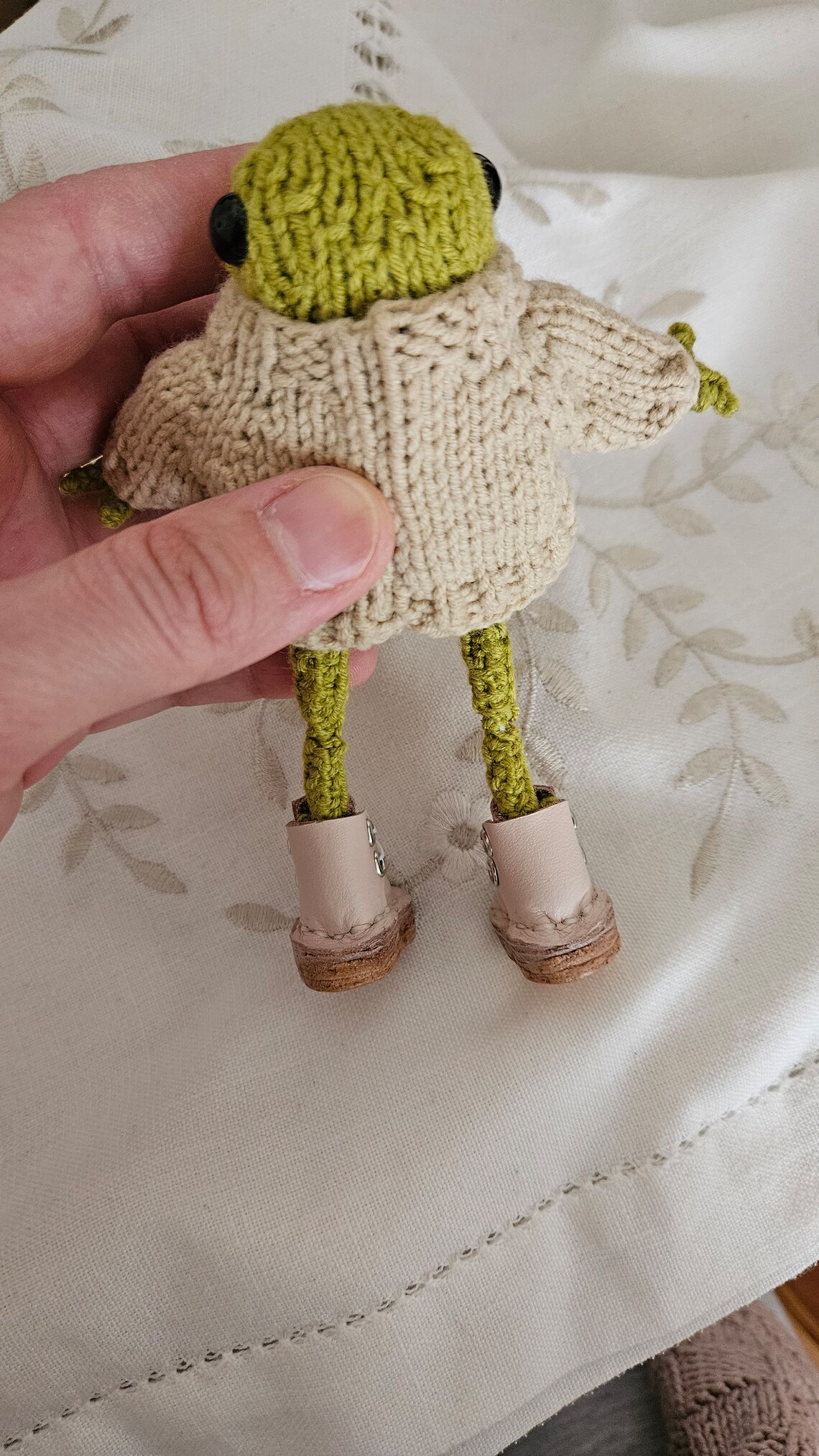 Handmade Doll Frog , Amigurumi Frog , Knitting Frog Doll 11 Cm ...