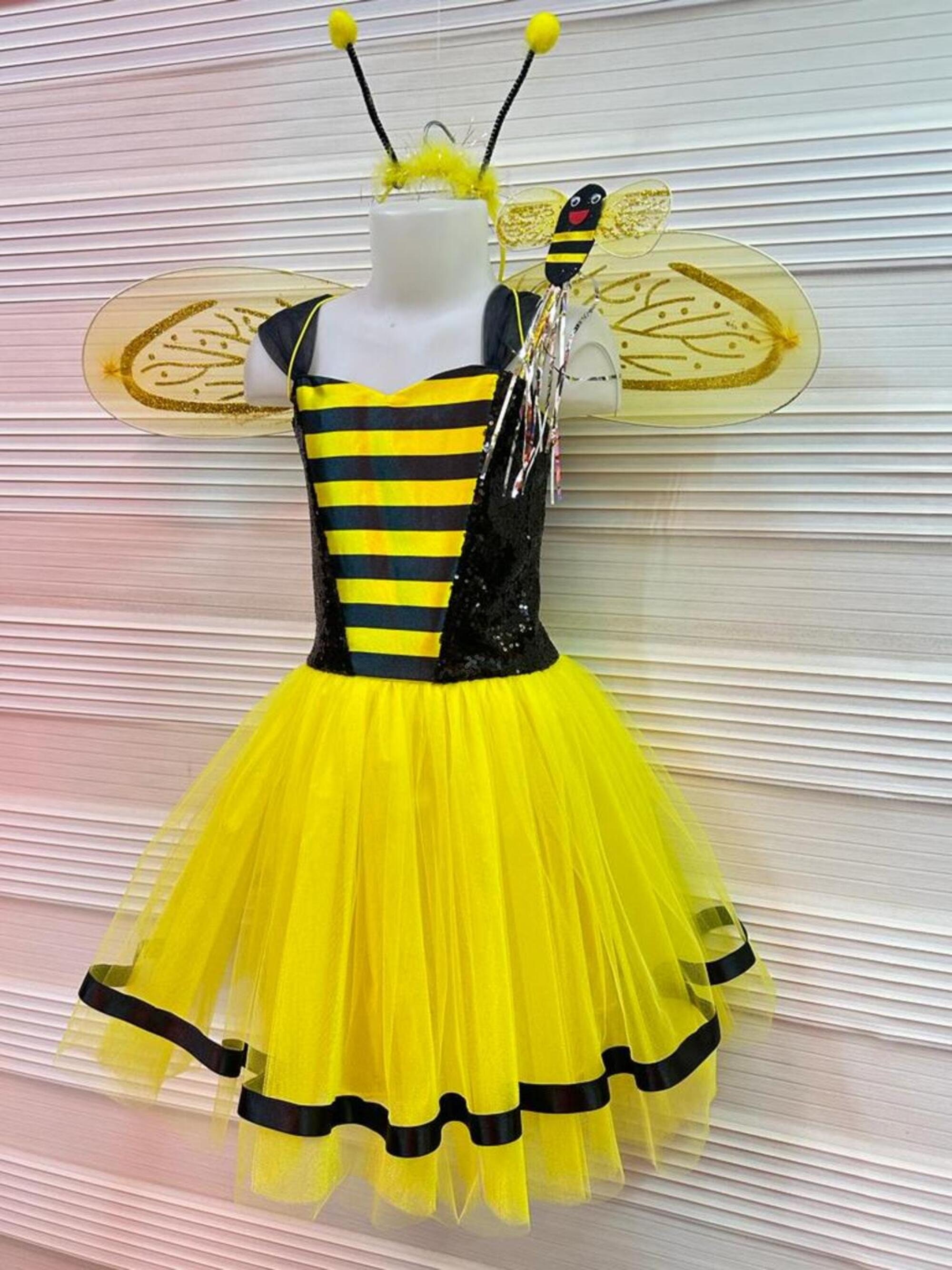 Bee Halloween Costume, Bee Outfit Birthday Dress for Girls,tutu Dress ...
