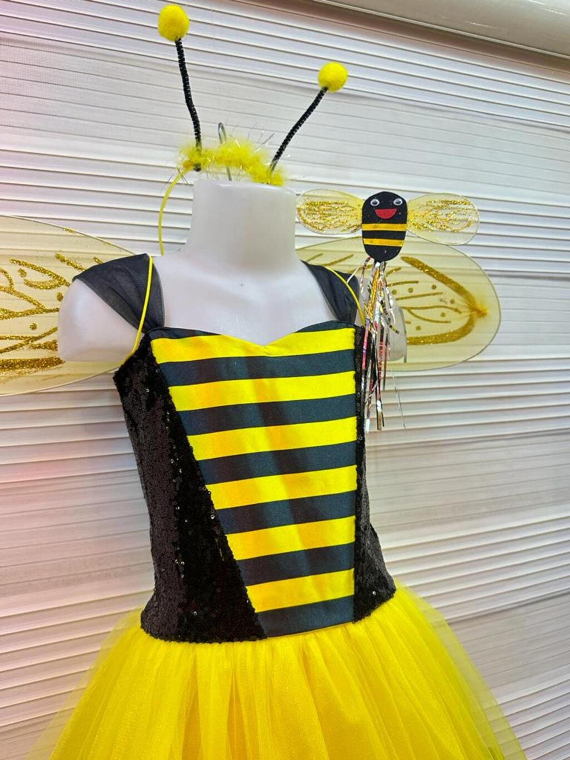 Bee Halloween Costume, Bee Outfit Birthday Dress for Girls,tutu Dress ...