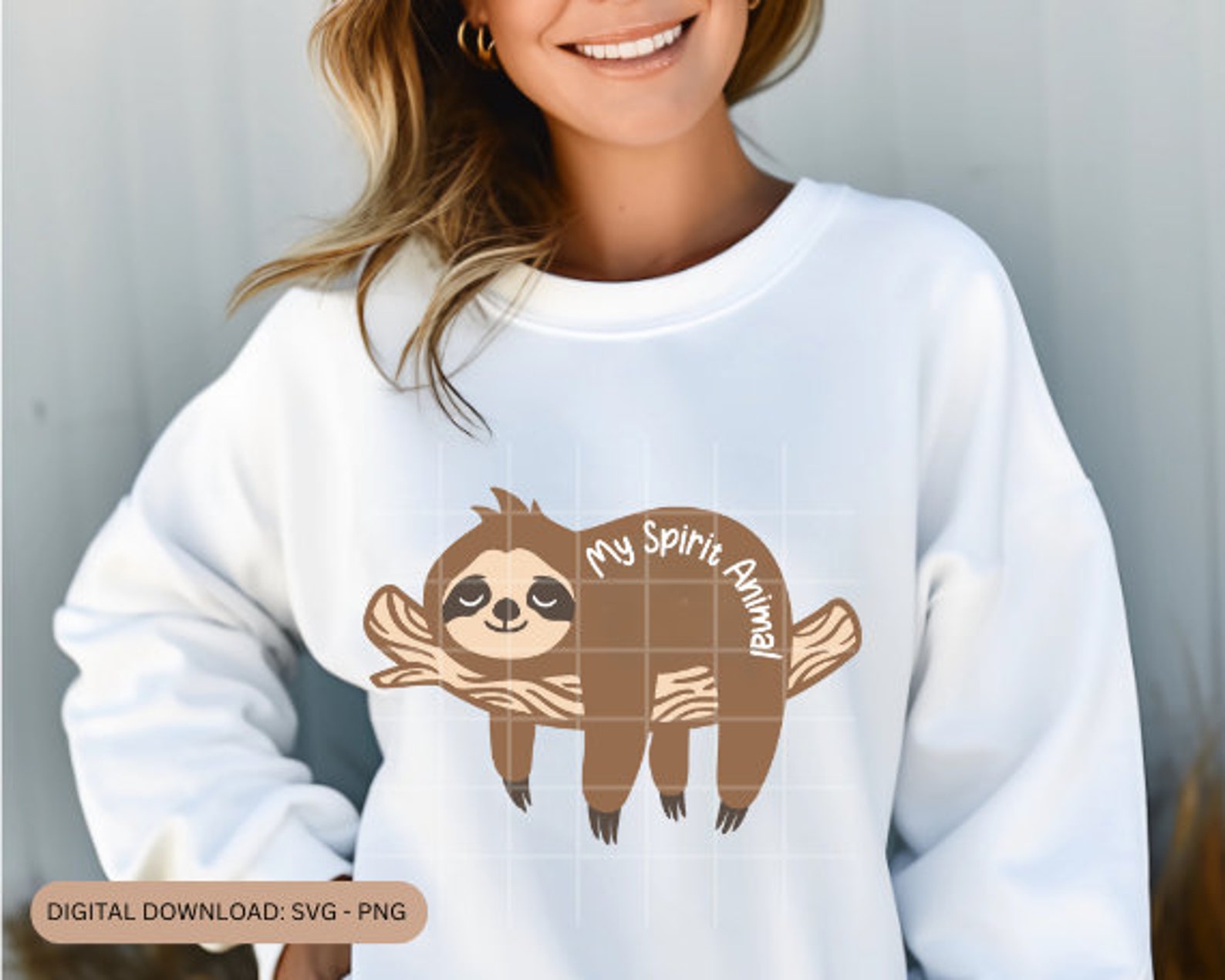 Sloth Svg, My Spirit Animal Svg, Sloth Svg Files, Sloth Png, Sloth - Etsy