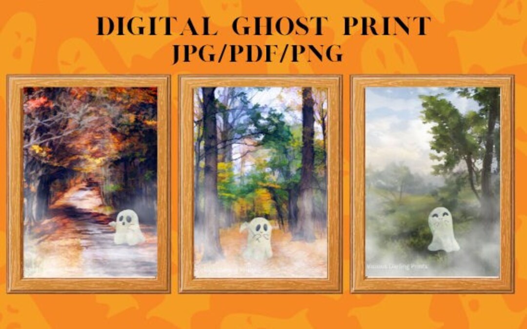 Ghost Painting Digital Printable Poster Digital Print Home - Etsy