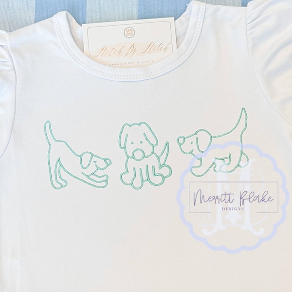 Puppy Embroidery - Etsy