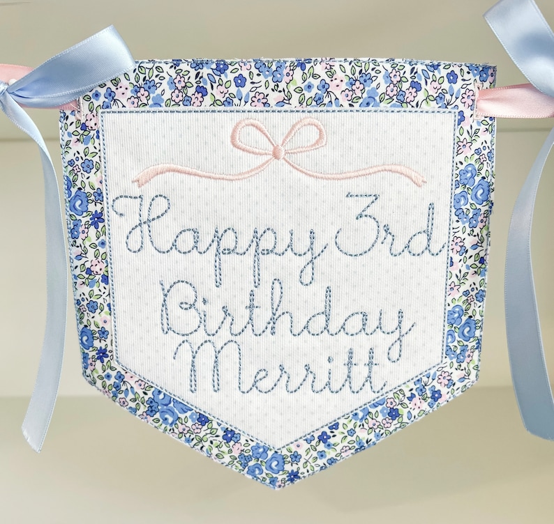 Pendant Banner Embroidery Design ITH 3 Sizes - Etsy