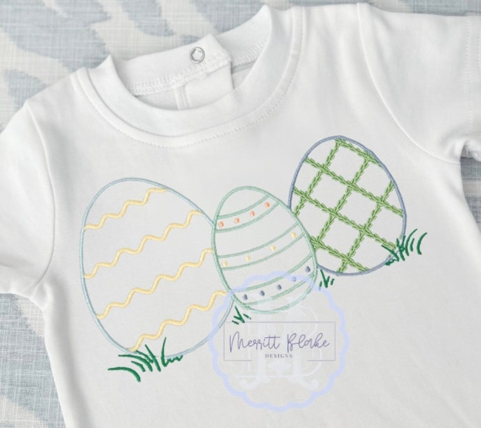 Preppy Easter Egg Trio Machine Embroidery Design Boys - Etsy