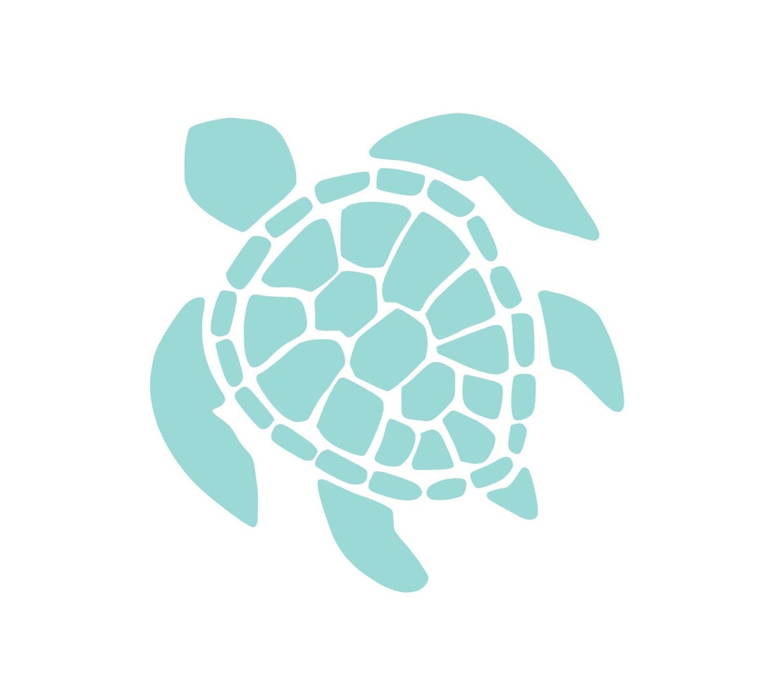 Turtle Decal - Beach Vinyl Decal - Ocean Decal , Weather Resistant ...