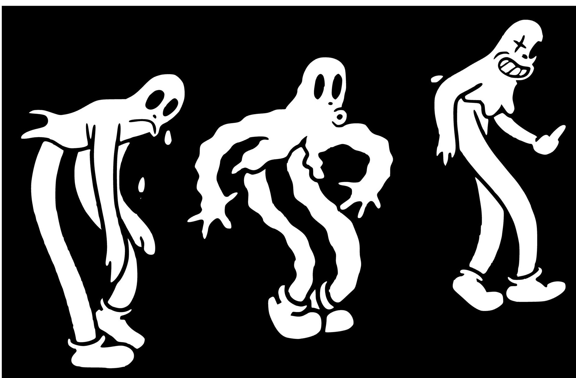 Dancing Ghosts All 3 or Individual Vinyl Decal Vinyl Transfer, Weather ...