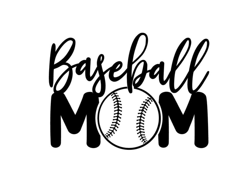 Baseball Mom Vinyl Decal Vinyl Transfer, Weather Resistant, Perfect for ...