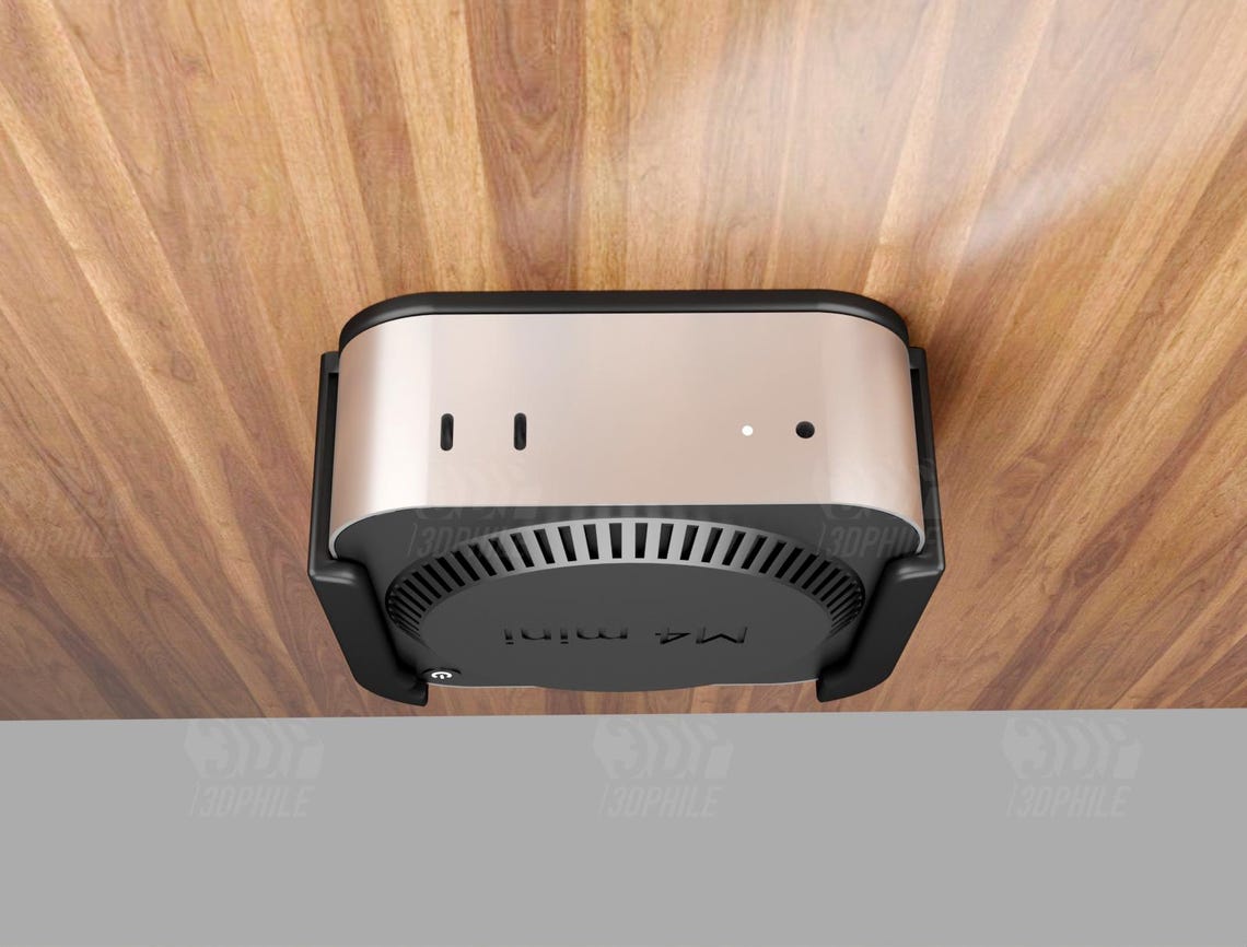 Apple Mac Mini M4 (2024) Mount Mac Mini Under-desk Wall Mount - Etsy