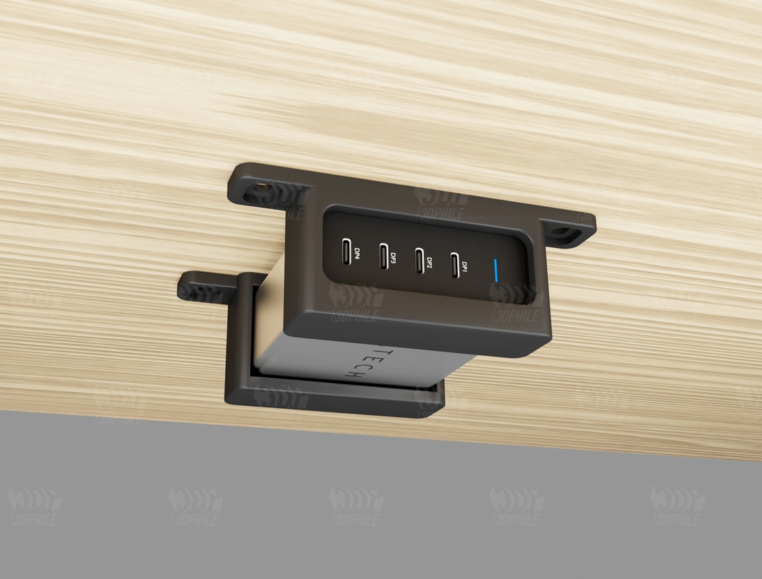 Satechi USB-C 4-port Charger Under Desk Mount - Etsy