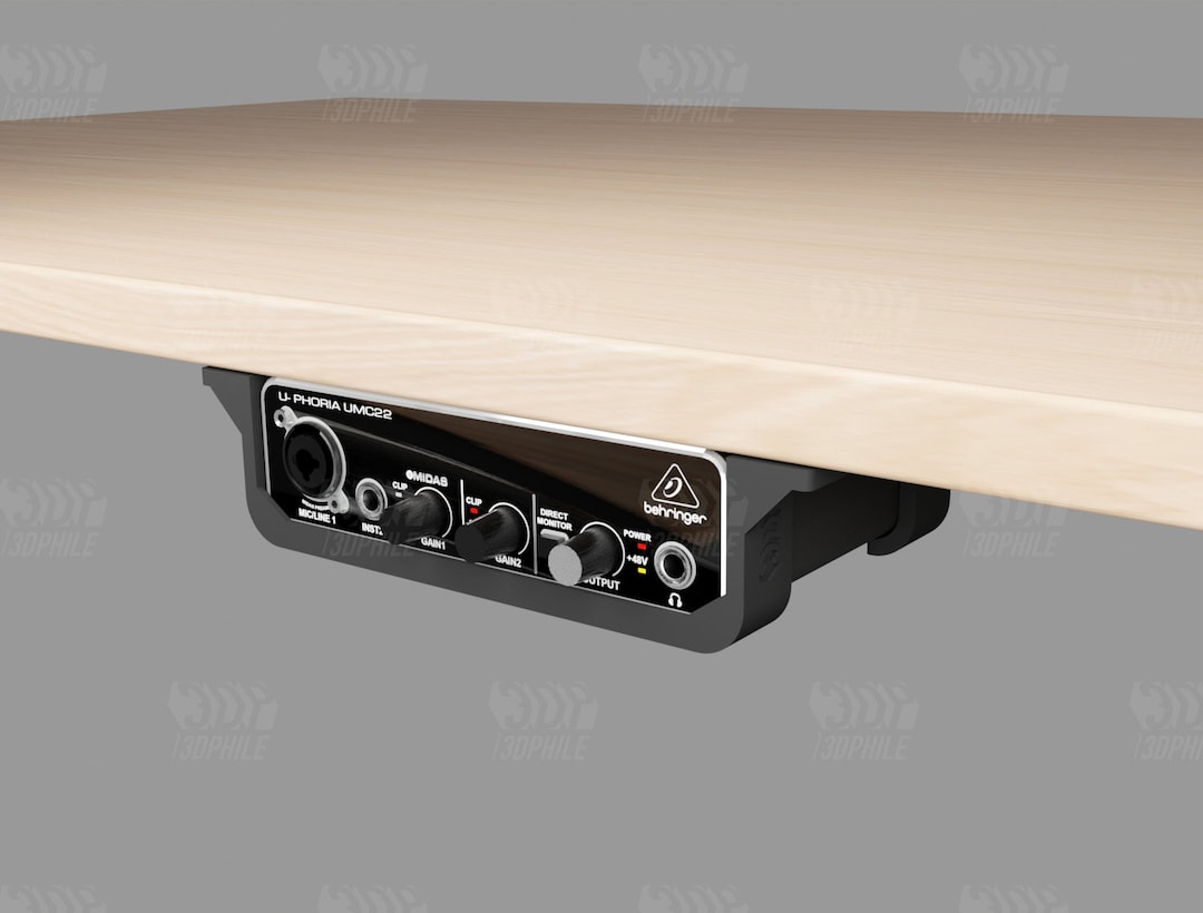 Behringer U-phoria UMC22 Under-desk Mounting Brackets Mount - Etsy