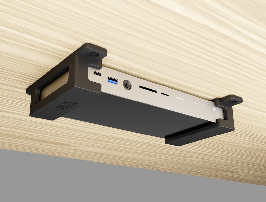 OWC Thunderbolt Dock OWC 14-port Thunderbolt Dock Mount Under-desk Mounting Bracket - Etsy