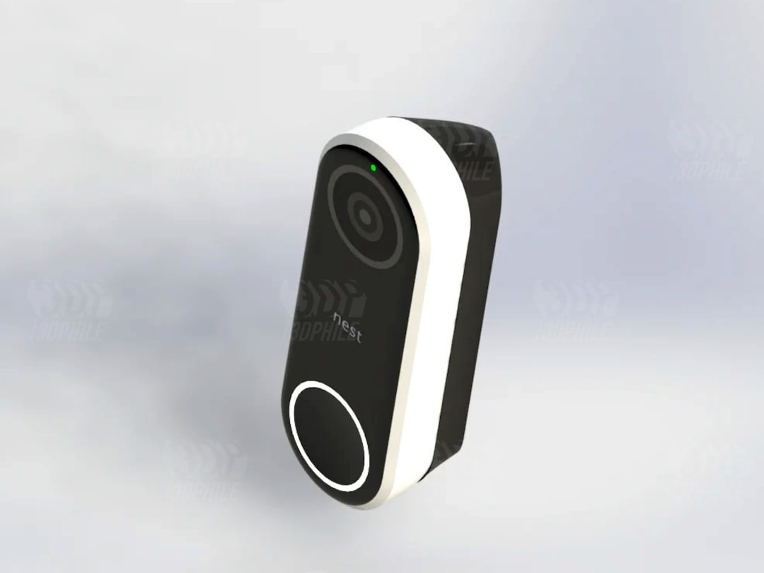 Nest Hello Doorbell Camera Angled Mount Angle Mounting Curved Base - Etsy