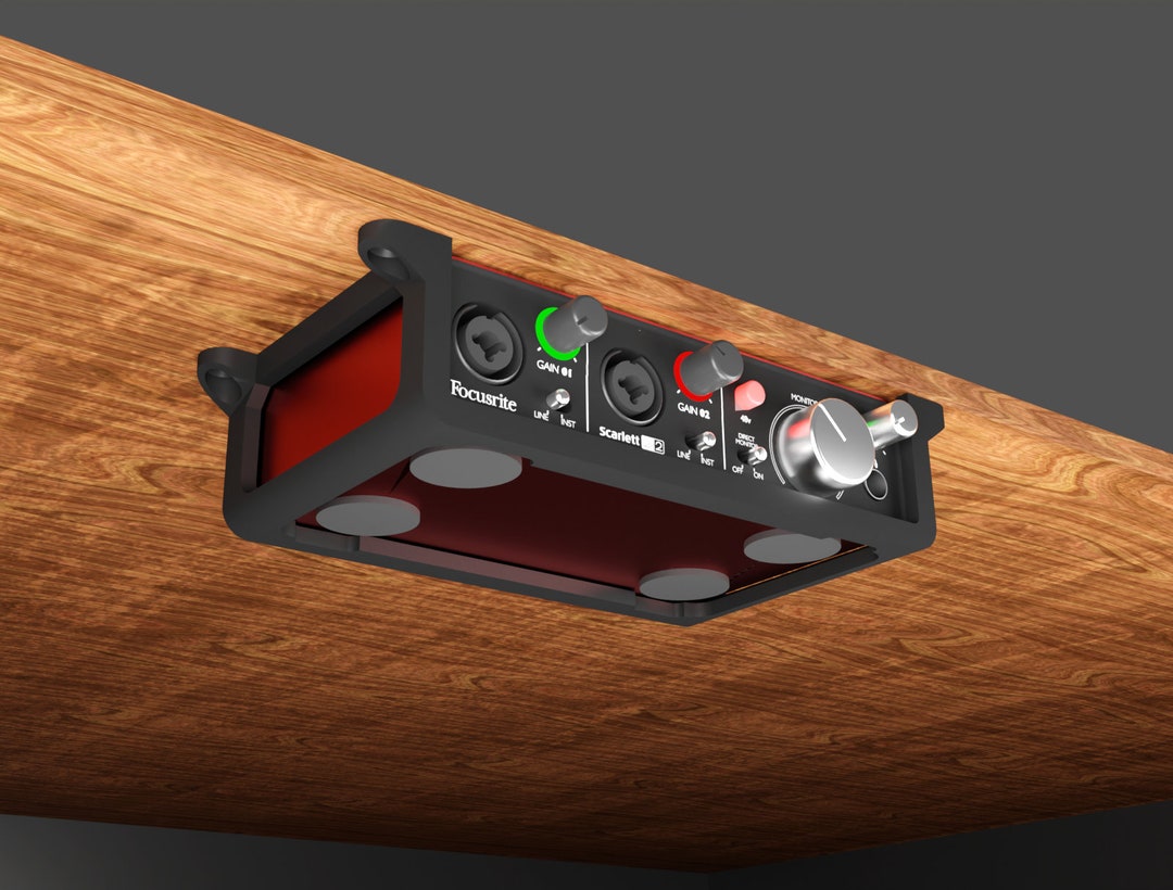 Focusrite Scarlett 2i2 1st Gen Under-desk Mounting Bracket - Etsy