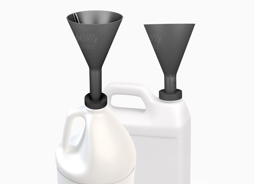 Vented Funnel With Screw Cap 3D Printed Funnel Cap - Etsy