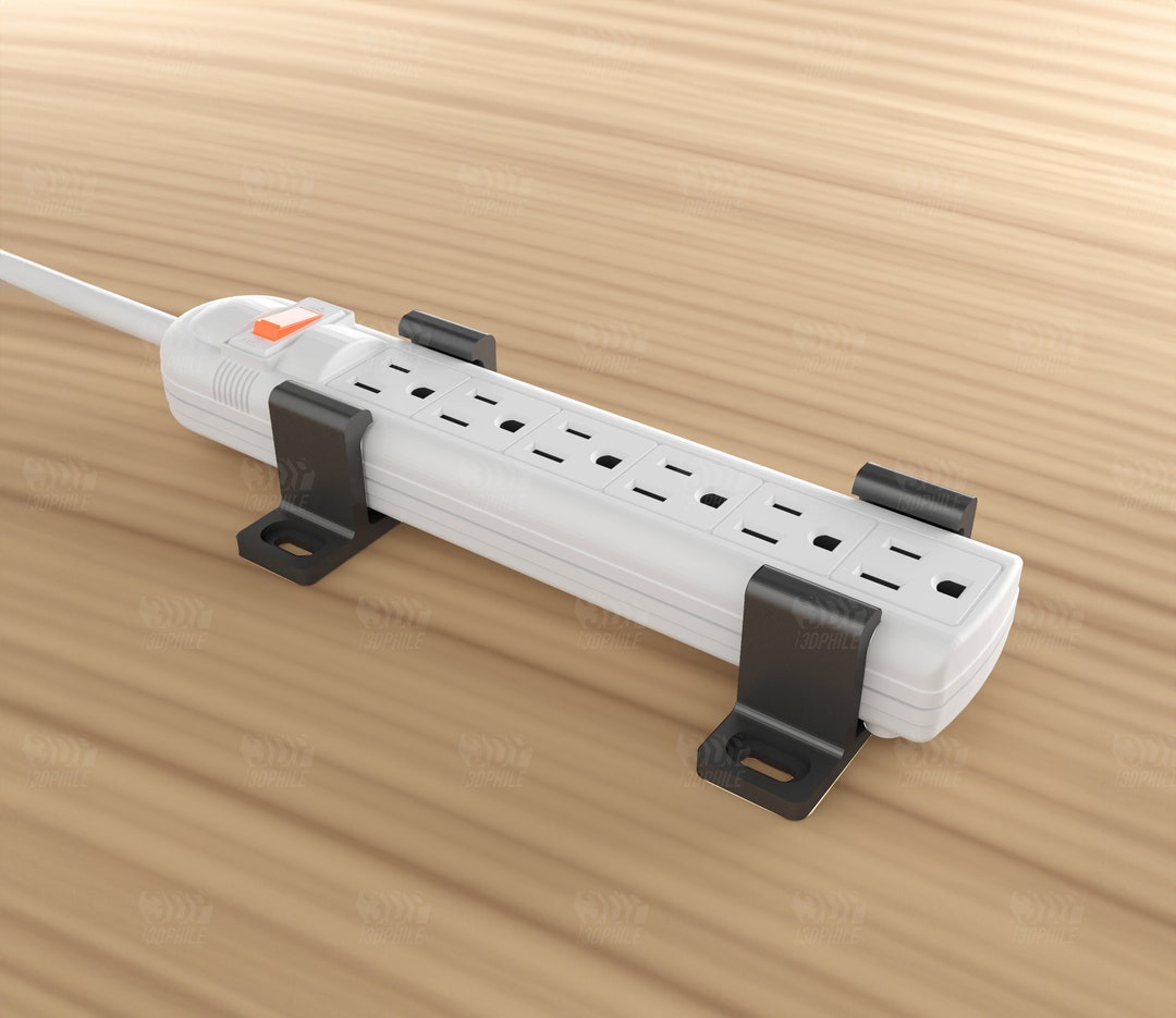 Power Strip Under-desk Wall Mounting Bracket - Etsy