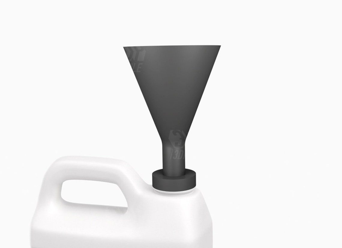 Vented Funnel With Screw Cap 3D Printed Funnel Cap - Etsy