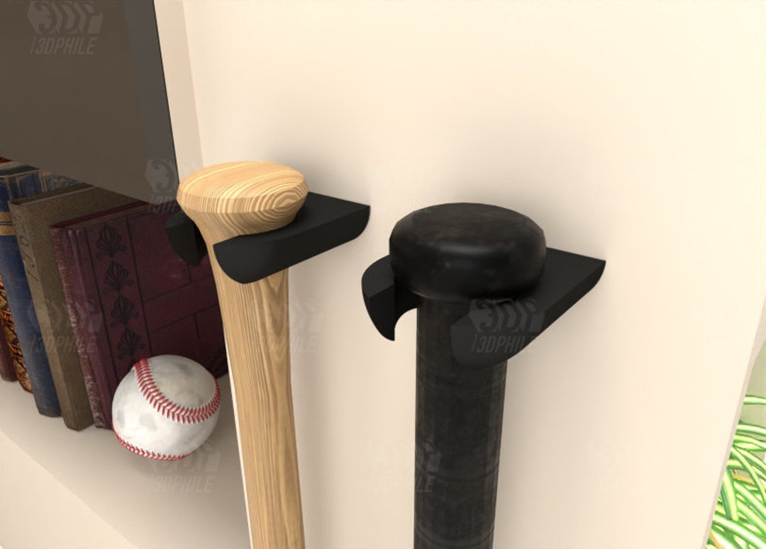 Baseball Bat Holder Baseball Bat Mount Wall Mount - Etsy