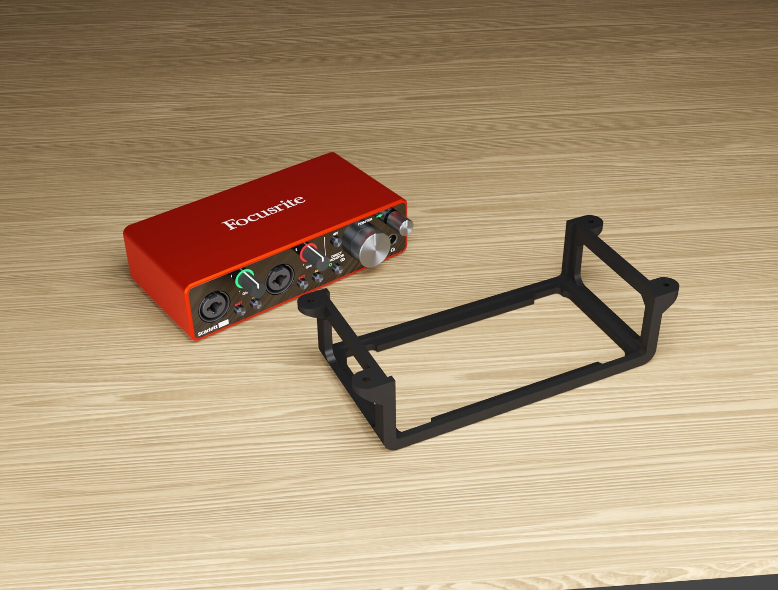Focusrite Scarlett 2i2 3rd Gen Under-desk Mounting Bracket - Etsy