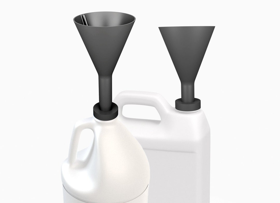 Vented Funnel With Screw Cap 3D Printed Funnel Cap - Etsy