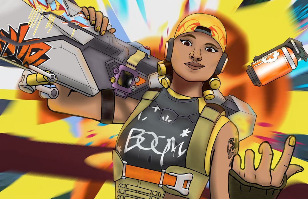 Valorant Character Poster Raze physical Version 17x11 / 24x18 / 36x24 ...