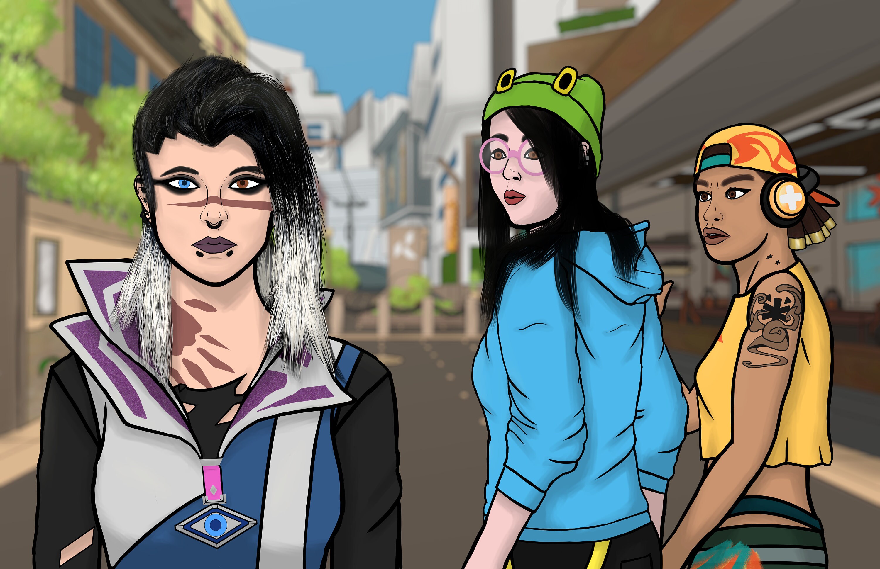 Killjoy, Raze and Fade Valorant Poster, Desktop Wallpaper 17x11 / 24x18 ...