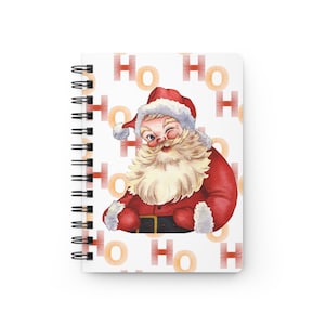 Santa Claus Christmas Planner and Journal, Gratitude Journal, Stocking ...