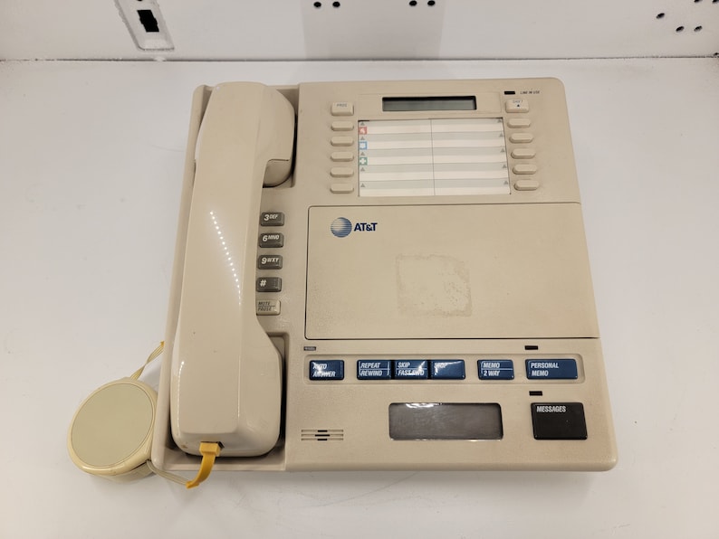 Vintage ATT Telephone & Remote Answering Machine System - Etsy