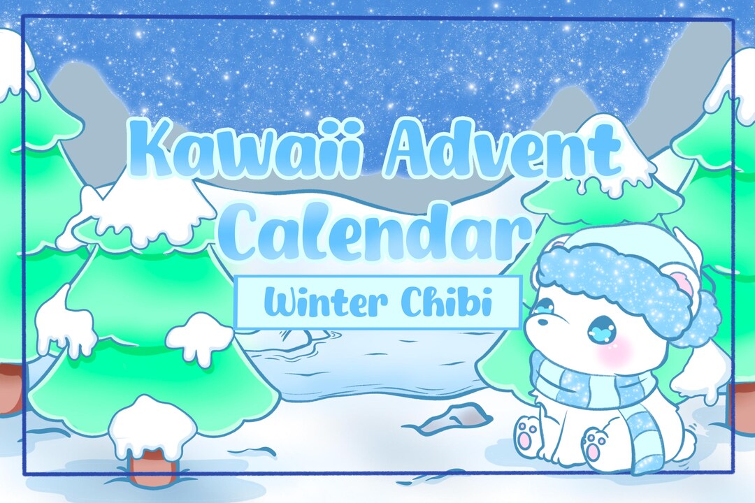 PRE-ORDER 12 Days of Christmas Kawaii Sticker Advent Calendar | Kawaii ...