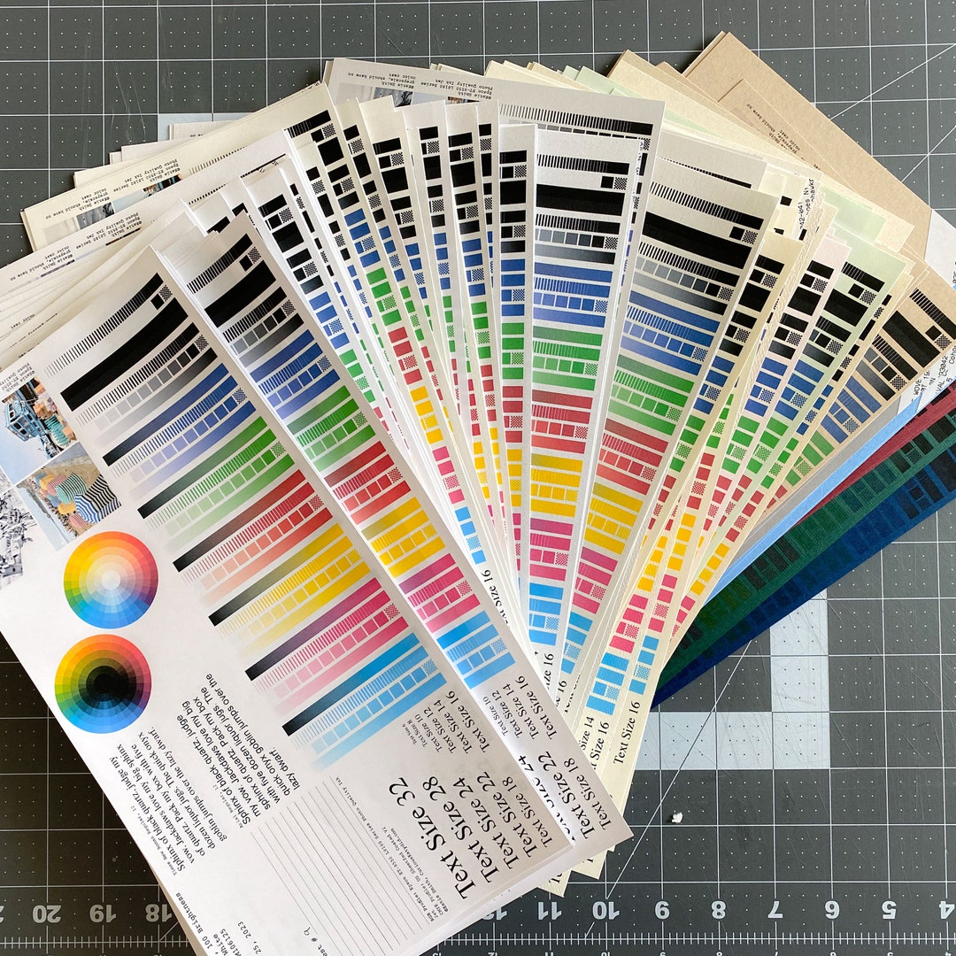 Test Page for Printing Book Pages at Home - Etsy