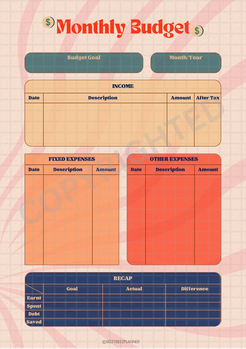 Budget Planner & Savings Jar - Ultimate Monthly Budget Planner, Budget ...