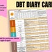 Gender Neutral Colored DBT Diary Card, Skills Tracker, Dialectical ...